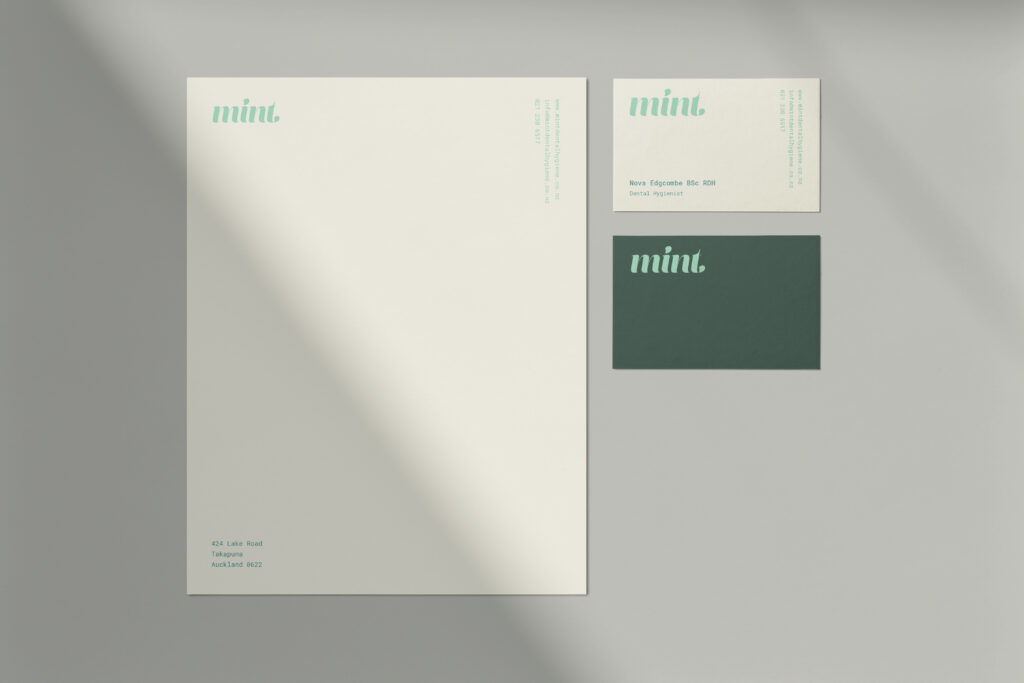 Studio Nine — Brand Identity Design — Mint, Takapuna