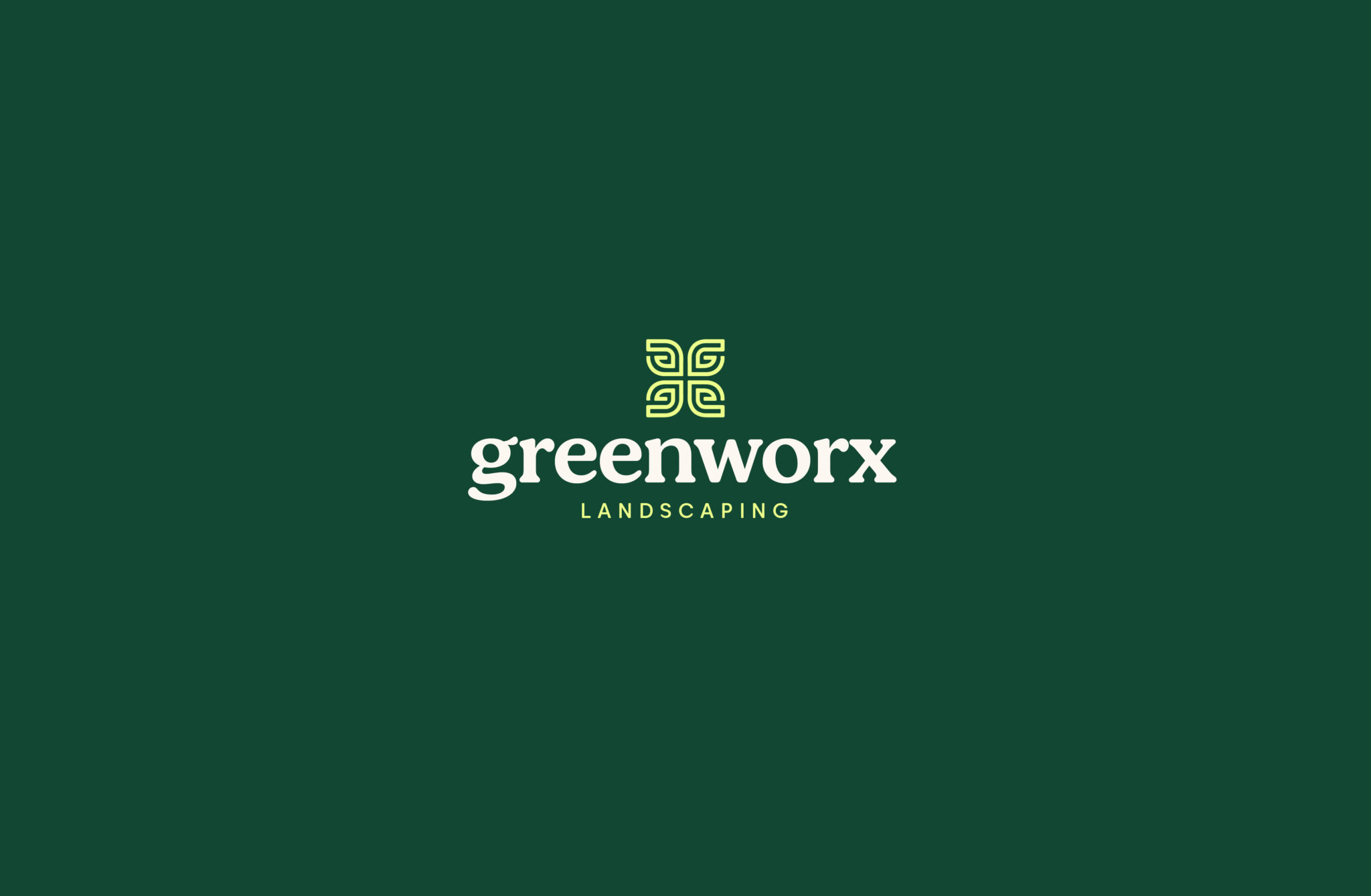 Studio Nine — Brand Identity Design — Greenworx a Landscaping Company